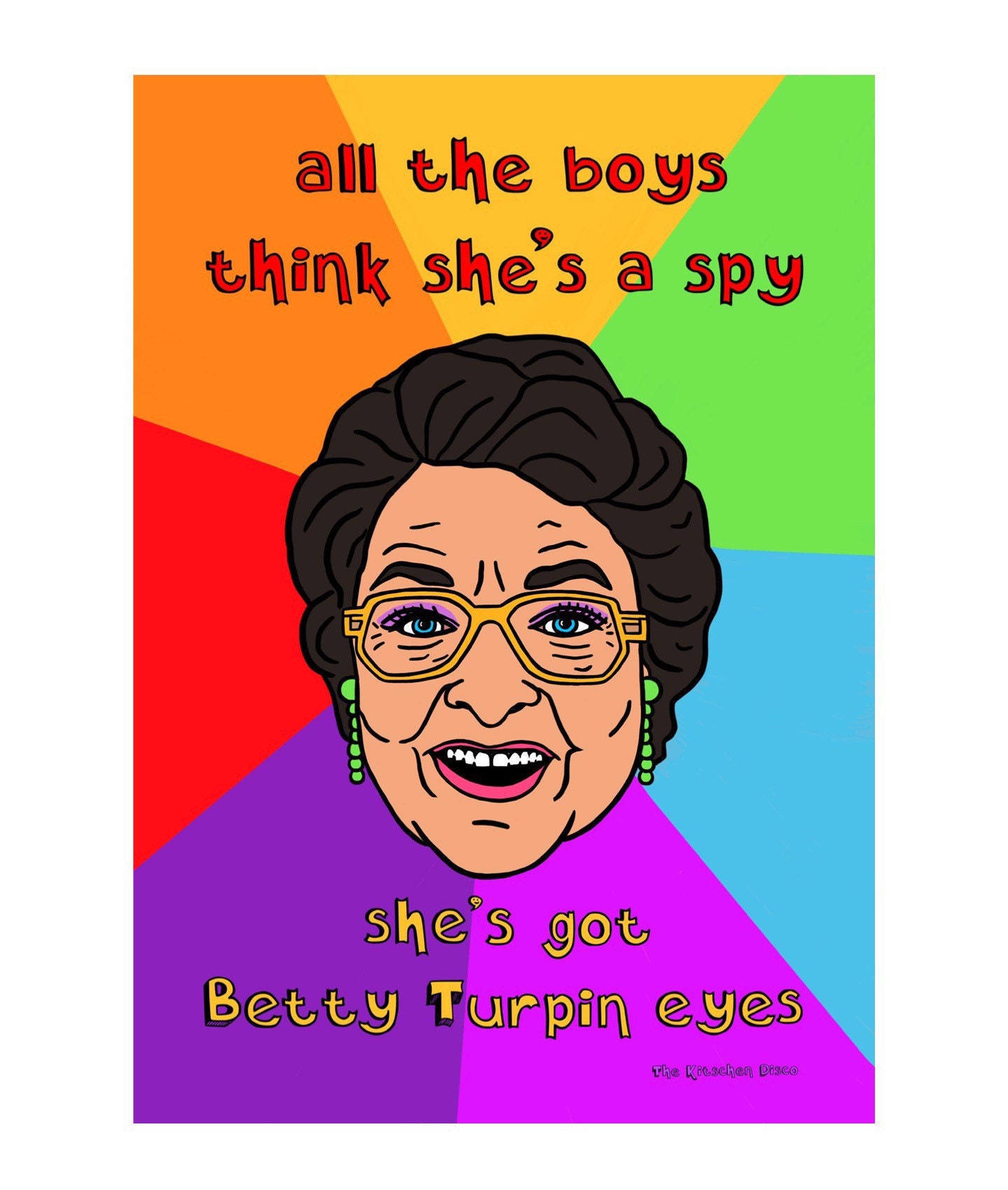 Betty Turpin Eyes Art Print Coronation Street St Lyric - Etsy