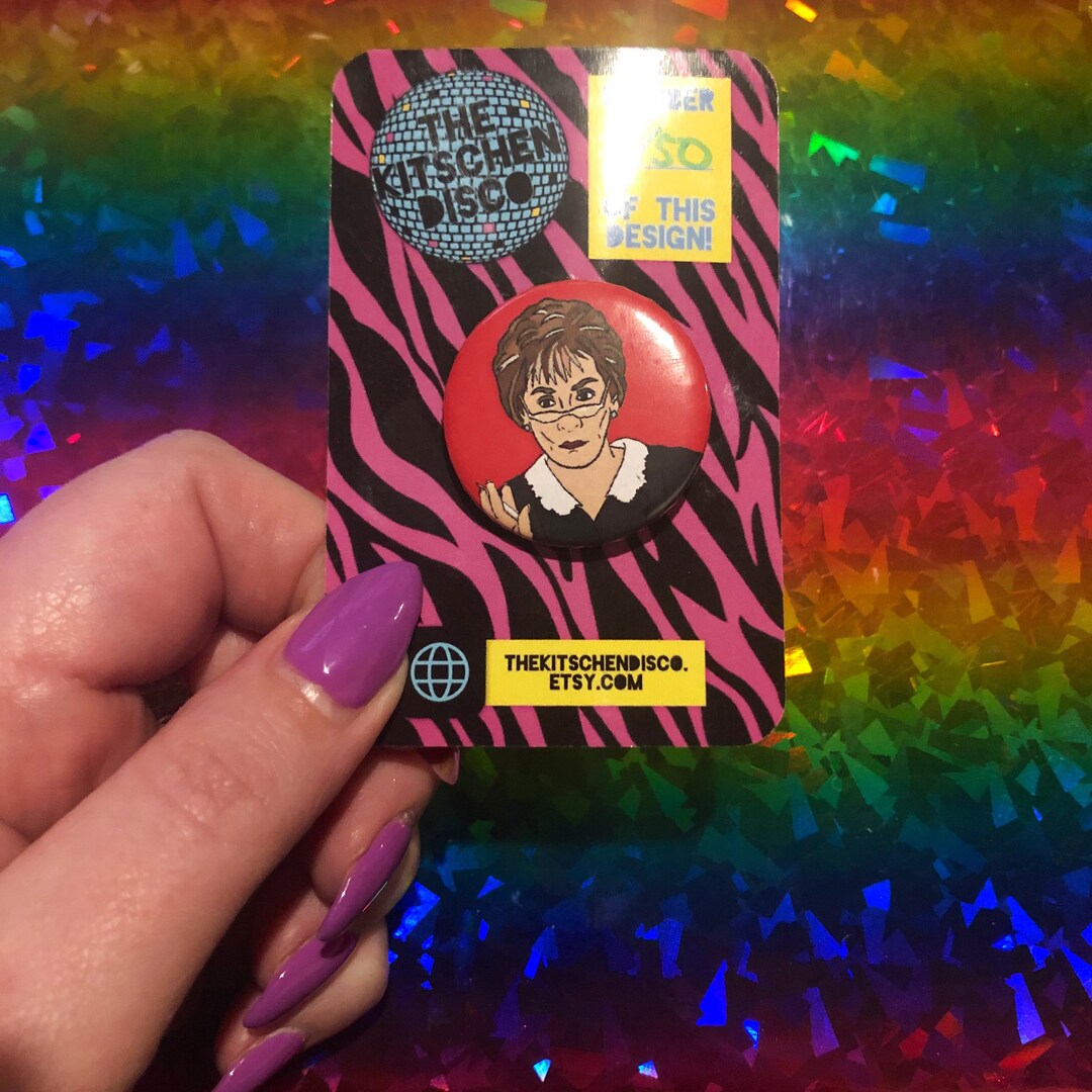 Judge Judy Badge, Judge Judy Art, Judy Illustration, Handmade Button ...