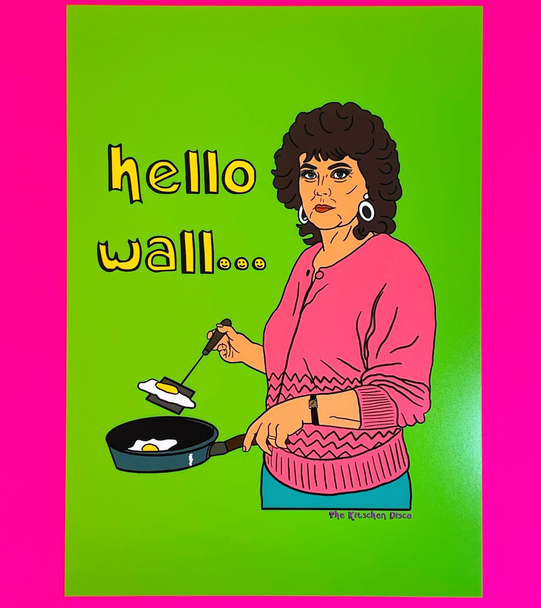Shirley Valentine, Unframed Art Print, ‘hello Wall’! A4 Prints, A5 ...