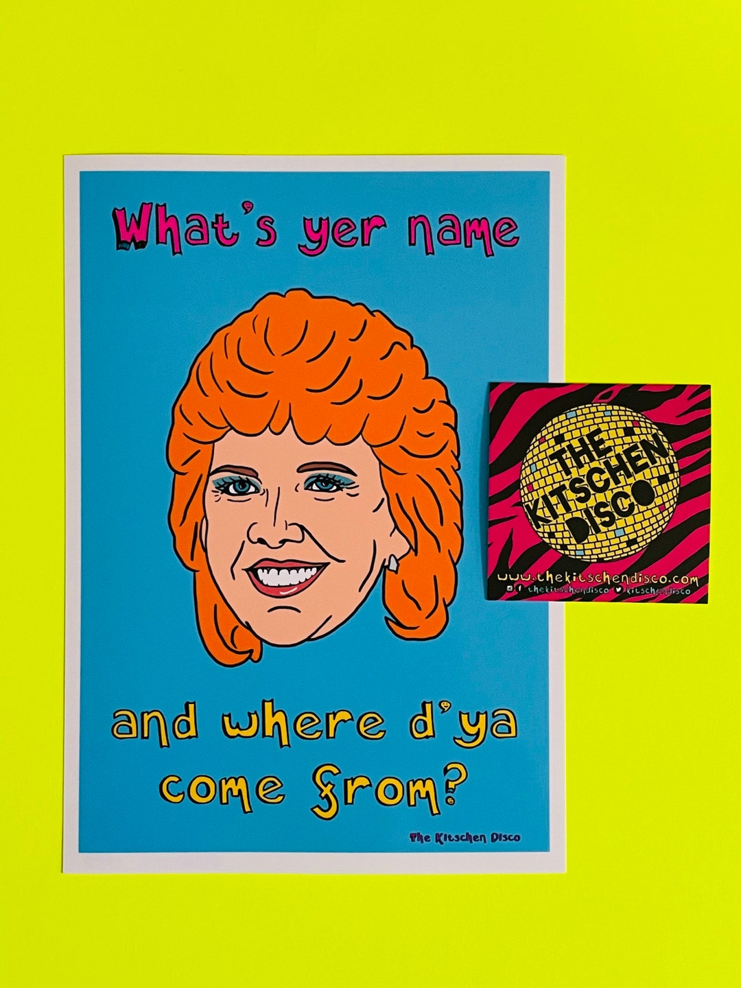 Cilla Black, Blind Date, 80s, 90s, Icon, Colourful, Unframed, Wall Art ...