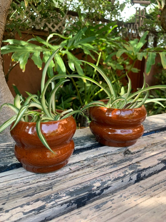 Planter Cache Pot Ceramic Vessel Pottery Garden Plant - Etsy