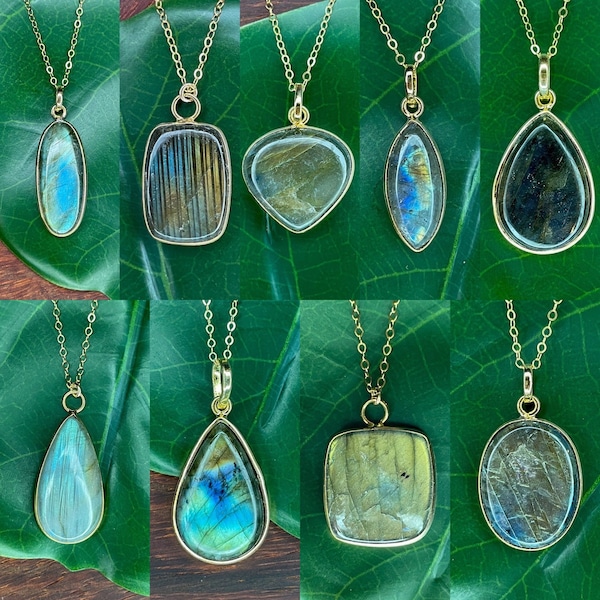 Spectrolite Pendant - Etsy