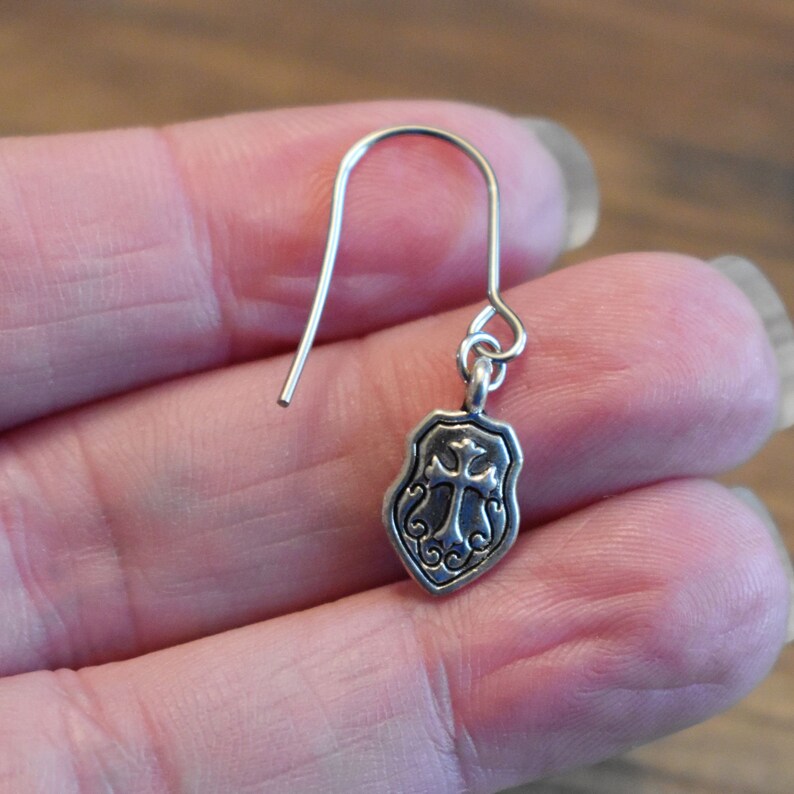 Armor of God Stainless Steel Minimalist Earrings, Christian Jewelry ...