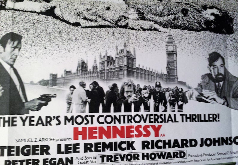 Original Movie Poster, Hennessy, Quad Size, Rod Steiger, Lee Remick - Etsy