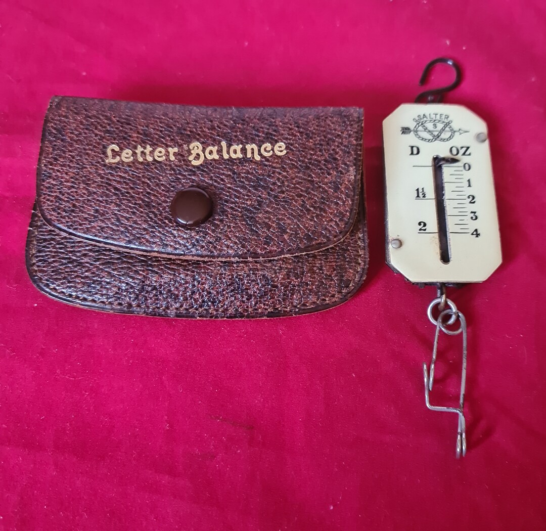 Salter Miniature Letter Scales in Original Leather Case - Etsy