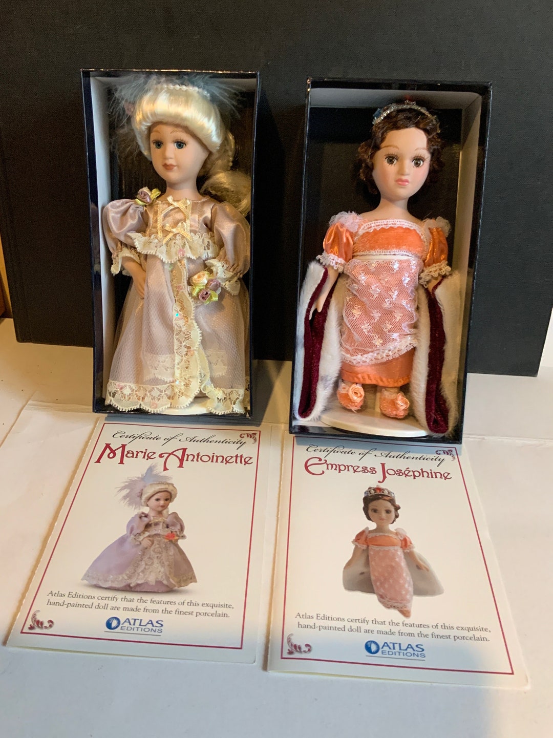 Two Atlas Historical Dolls , Empress Josephine and Marie Antoinette - Etsy