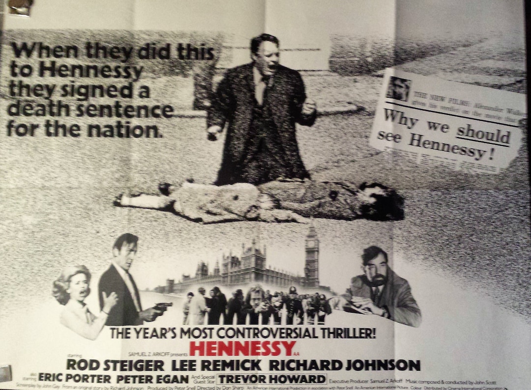 Original Movie Poster, Hennessy, Quad Size, Rod Steiger, Lee Remick - Etsy