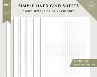 Grid Graph Printable - Etsy