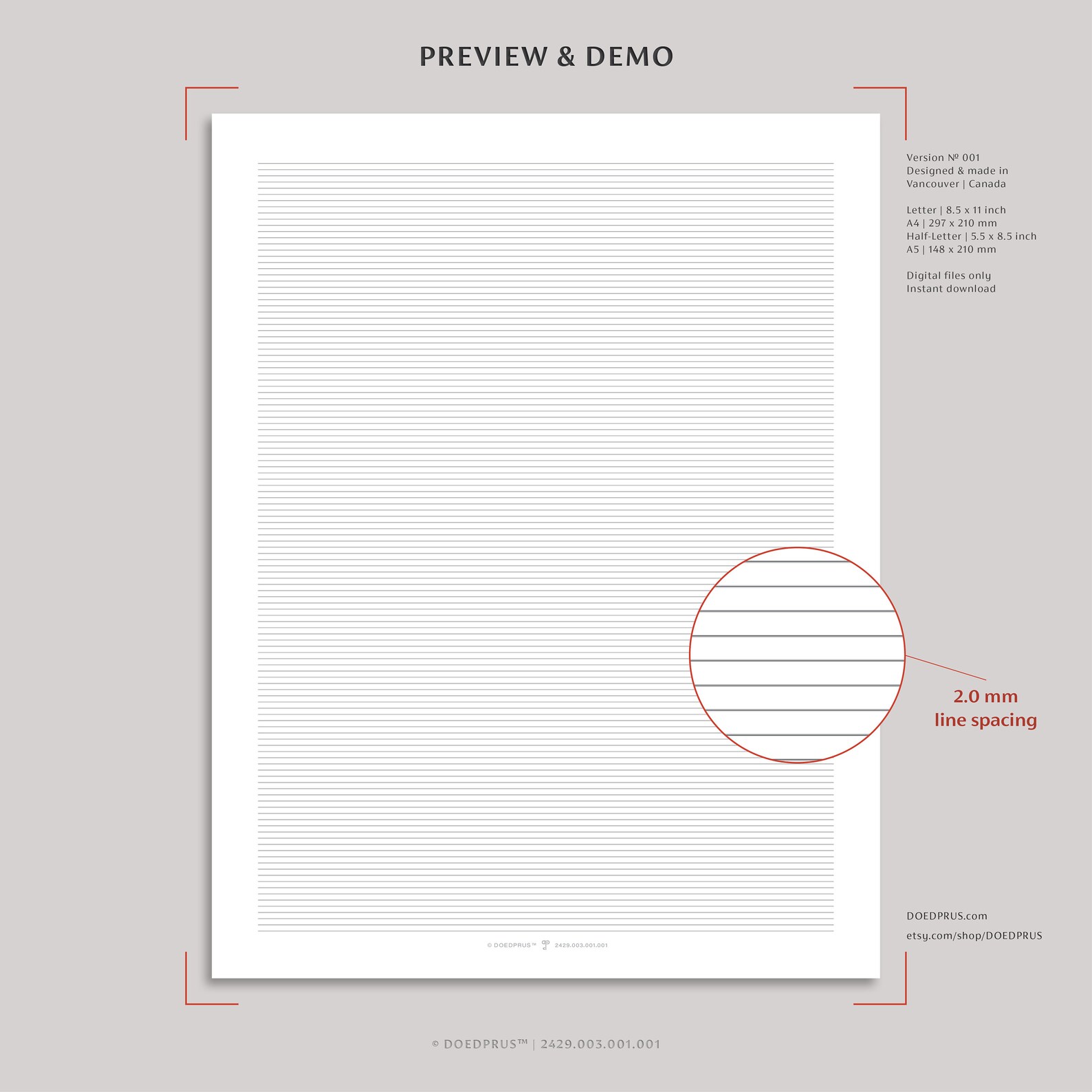 2.0 Mm Lined/ruled Note Sheets Lined Paper Dark Gray Fine - Etsy