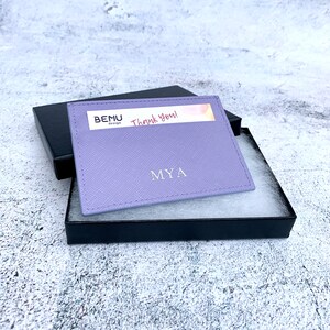 Monogrammed Card Holder Wallet Women Gift - Etsy