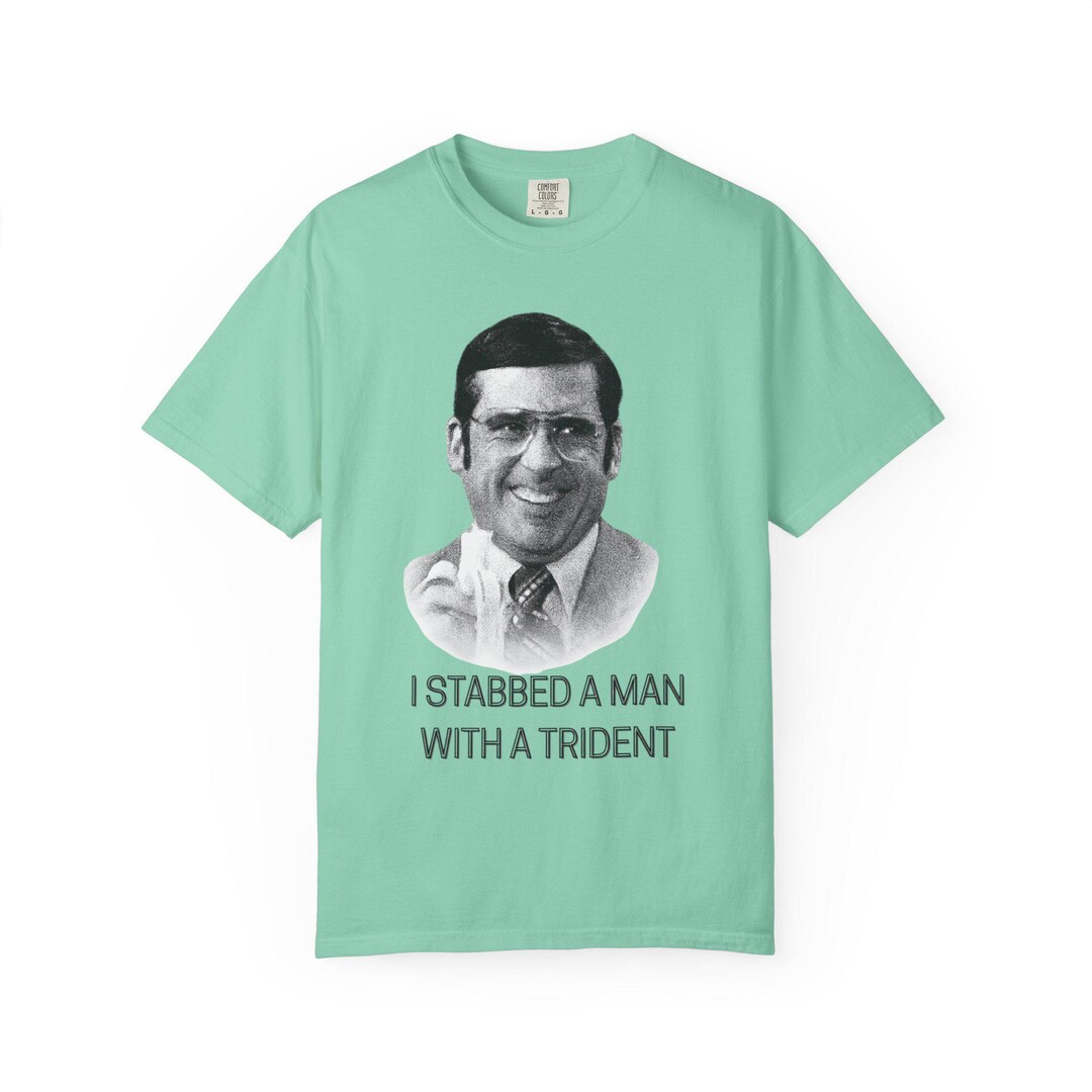 Funny Anchorman 'trident' Graphic Tee, Garment-dyed Unisex T-shirt - Etsy
