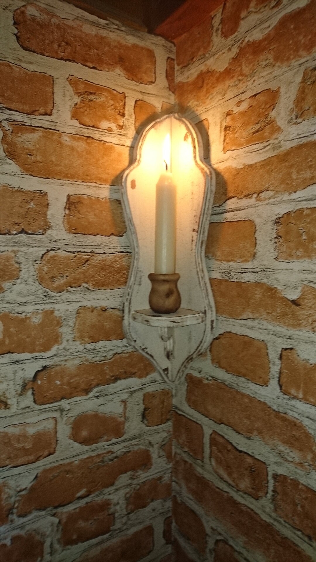 Corner Candle Stick, Corner Colonial Candle Holder, Primitive Candle ...