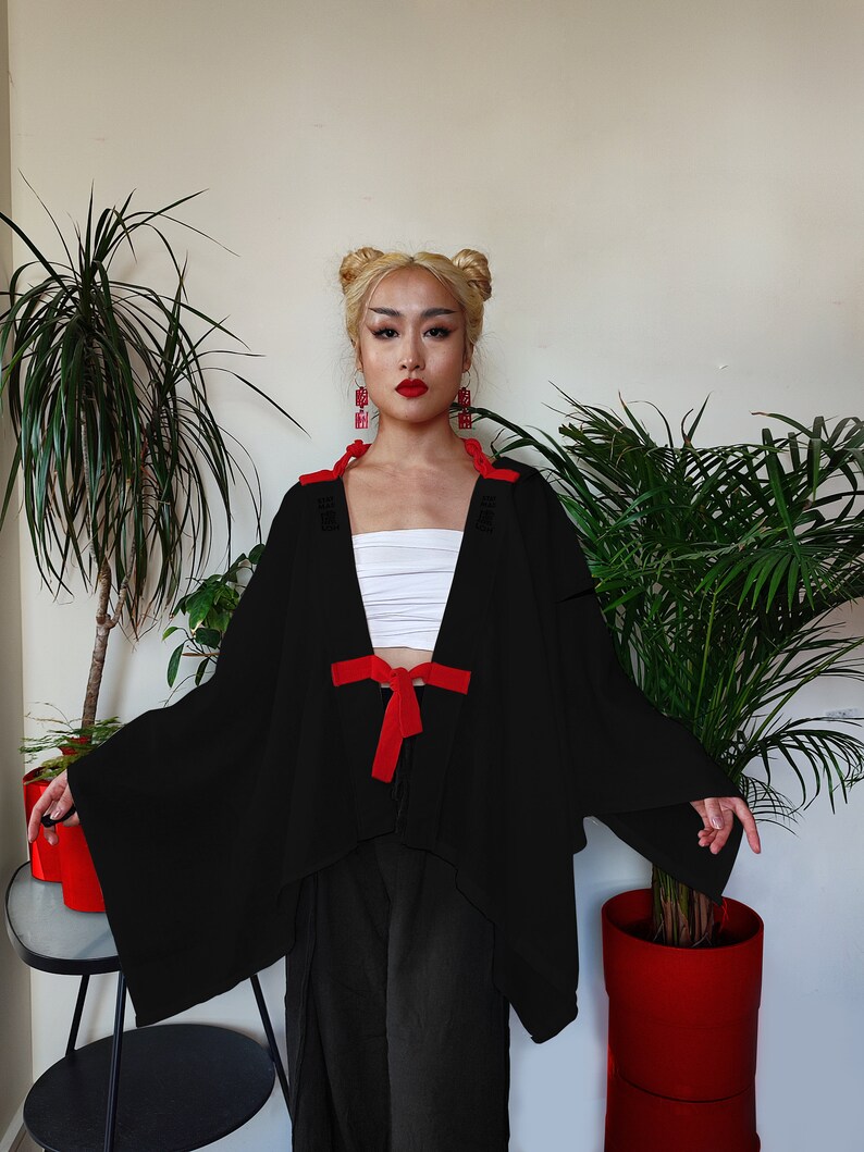 Asian Inspired Shibari Harness Robe Jacket Kimono Chinese - Etsy