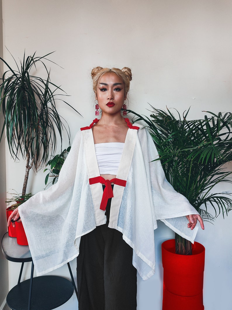 Asian Inspired Shibari Harness Robe Jacket • Backless Kimono • Chinese ...