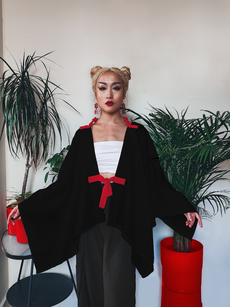 Asian Inspired Shibari Harness Robe Jacket • Backless Kimono • Chinese ...