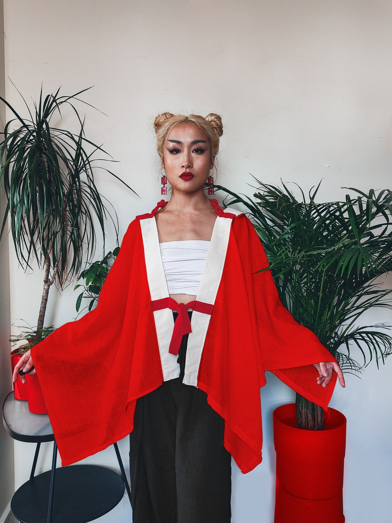 Asian Inspired Shibari Harness Robe Jacket Backless Kimono - Etsy 日本