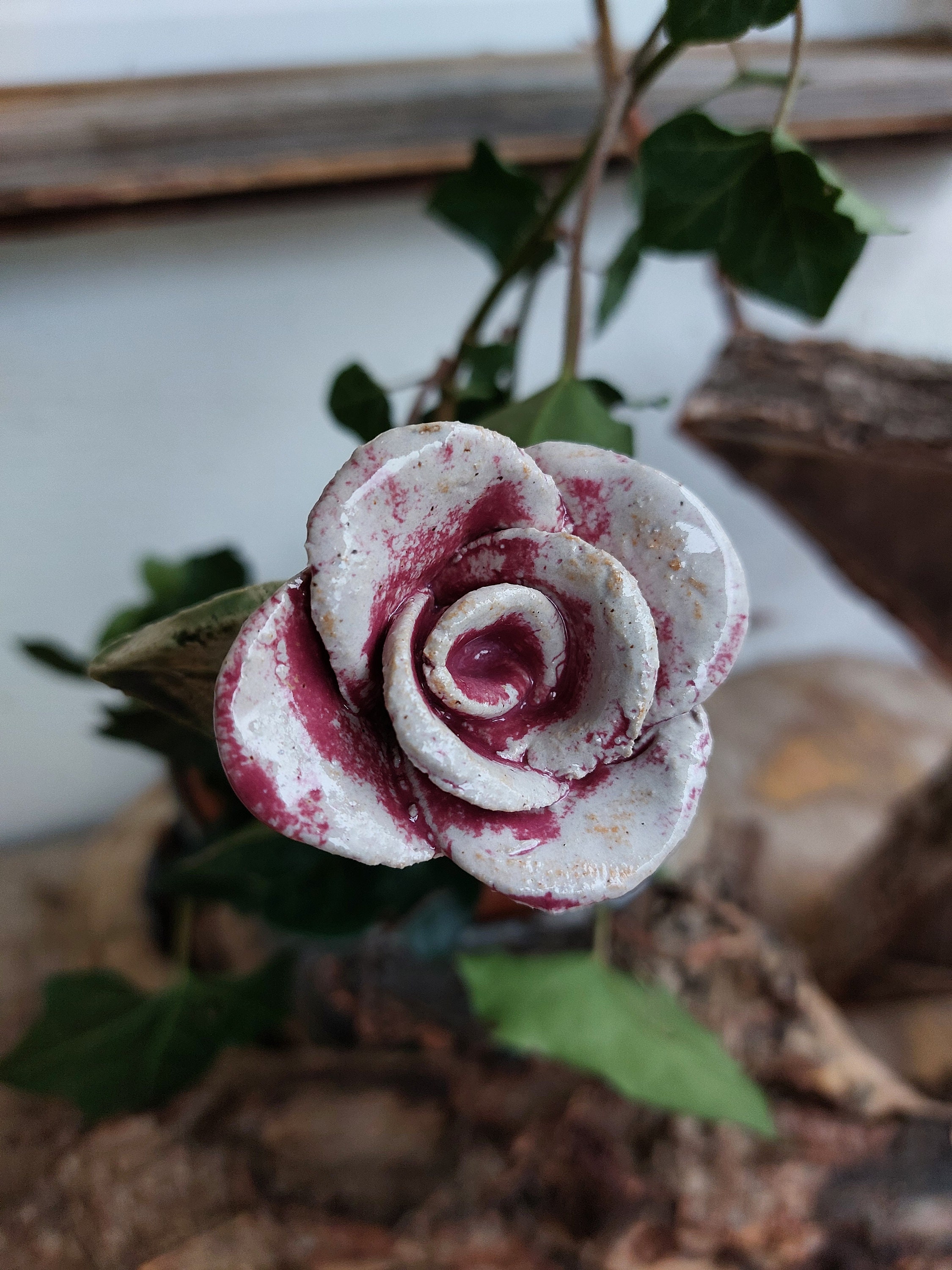 Hand-made Ceramic Roses - Etsy