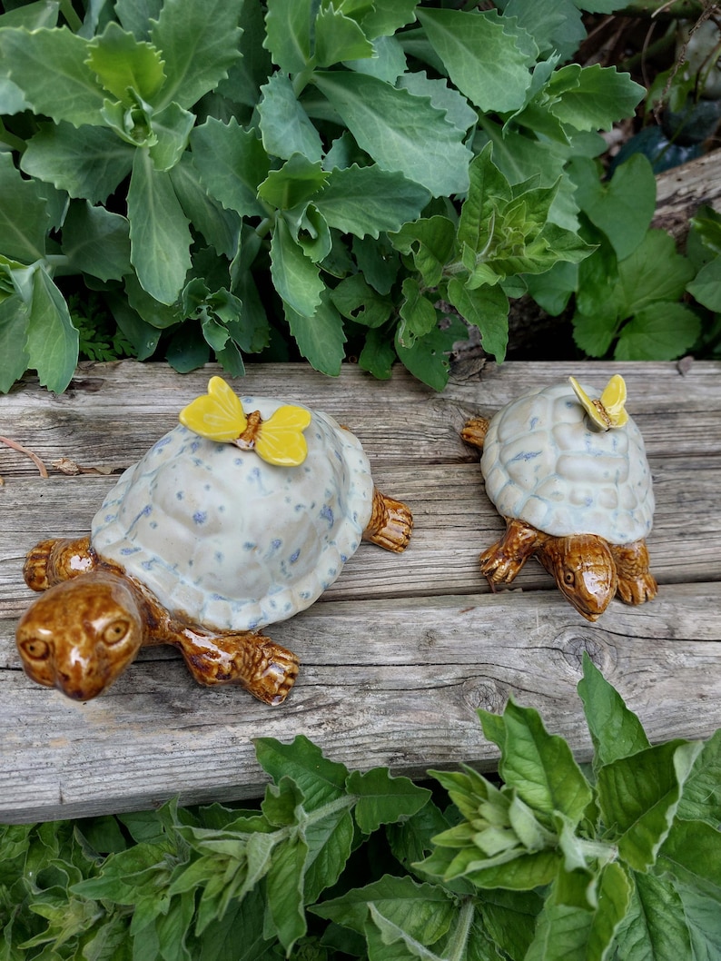 Ceramic Turtle Pair - Etsy