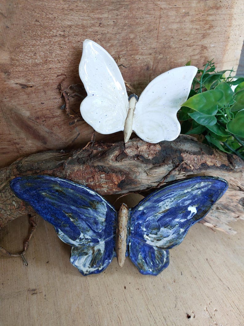 Ceramic Butterfly Set of 2 - Etsy