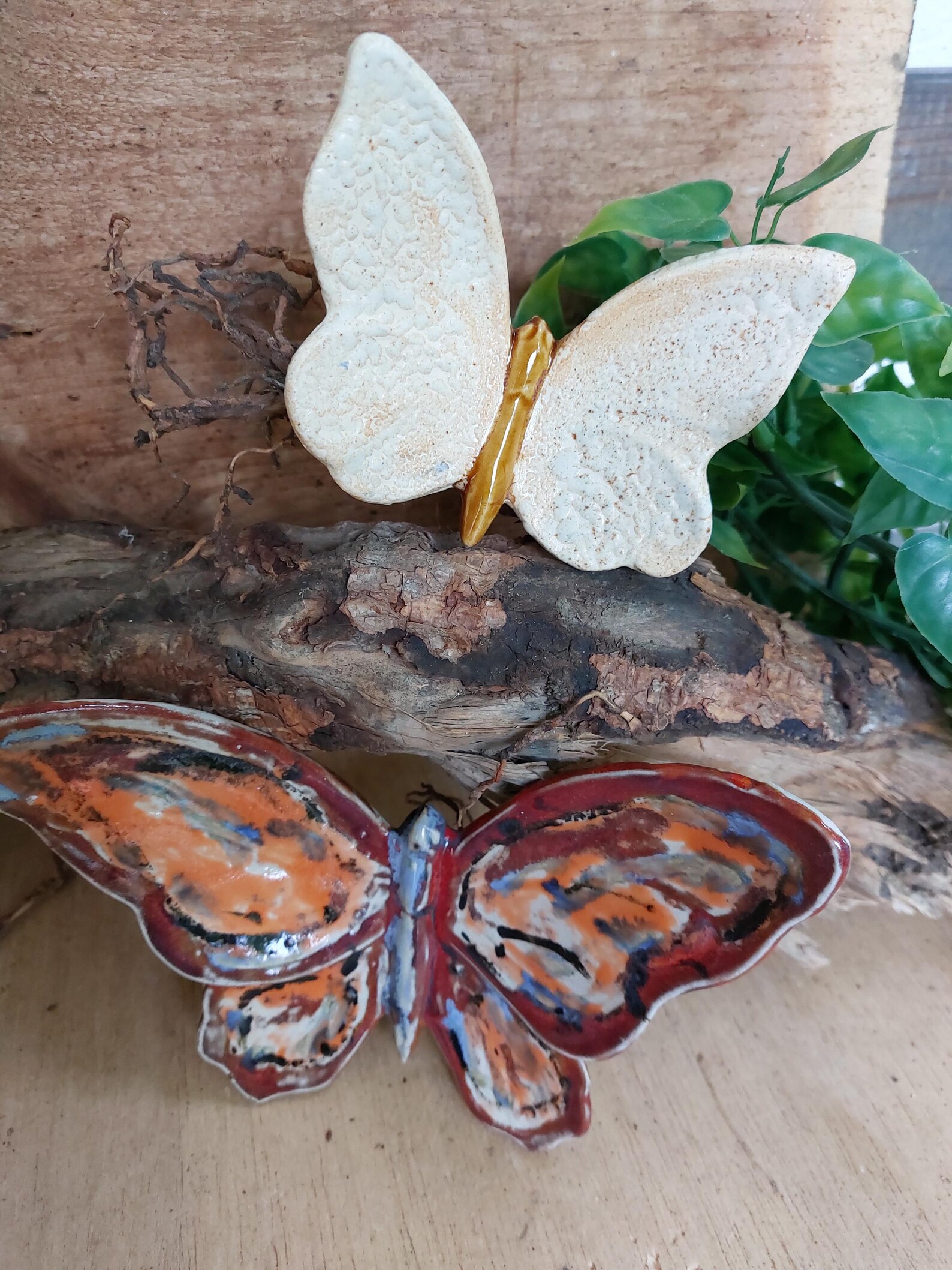 Ceramic Butterfly Set of 2 - Etsy