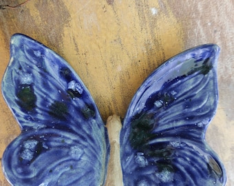 Set of 3 Ceramic Butterflies Wall Art, Decorative Butterfly, Handmade ...