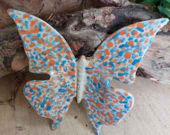 Yellow Butterfly, Ceramic Butterfly, Wall Butterfly, Decorative ...