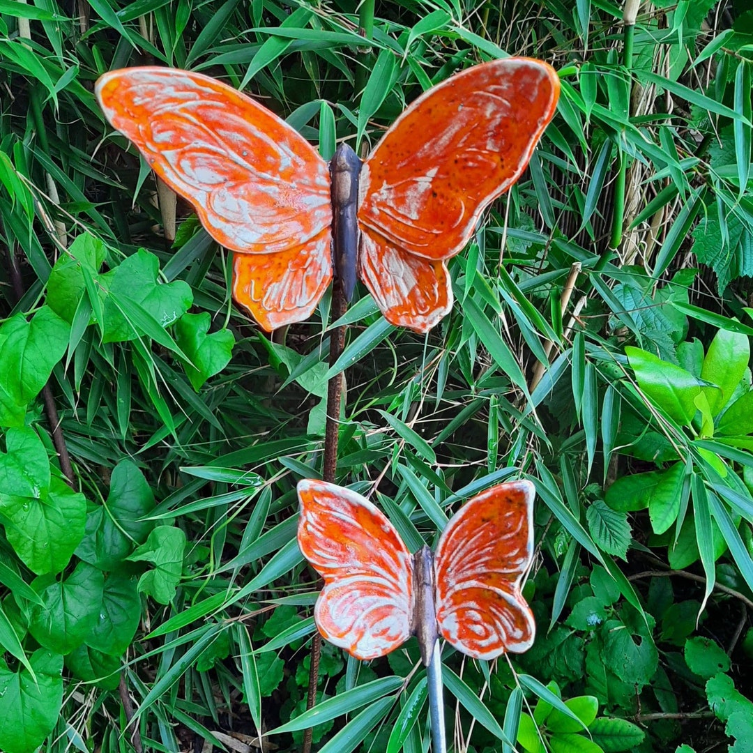 Ceramic Butterfly Set of 2 - Etsy