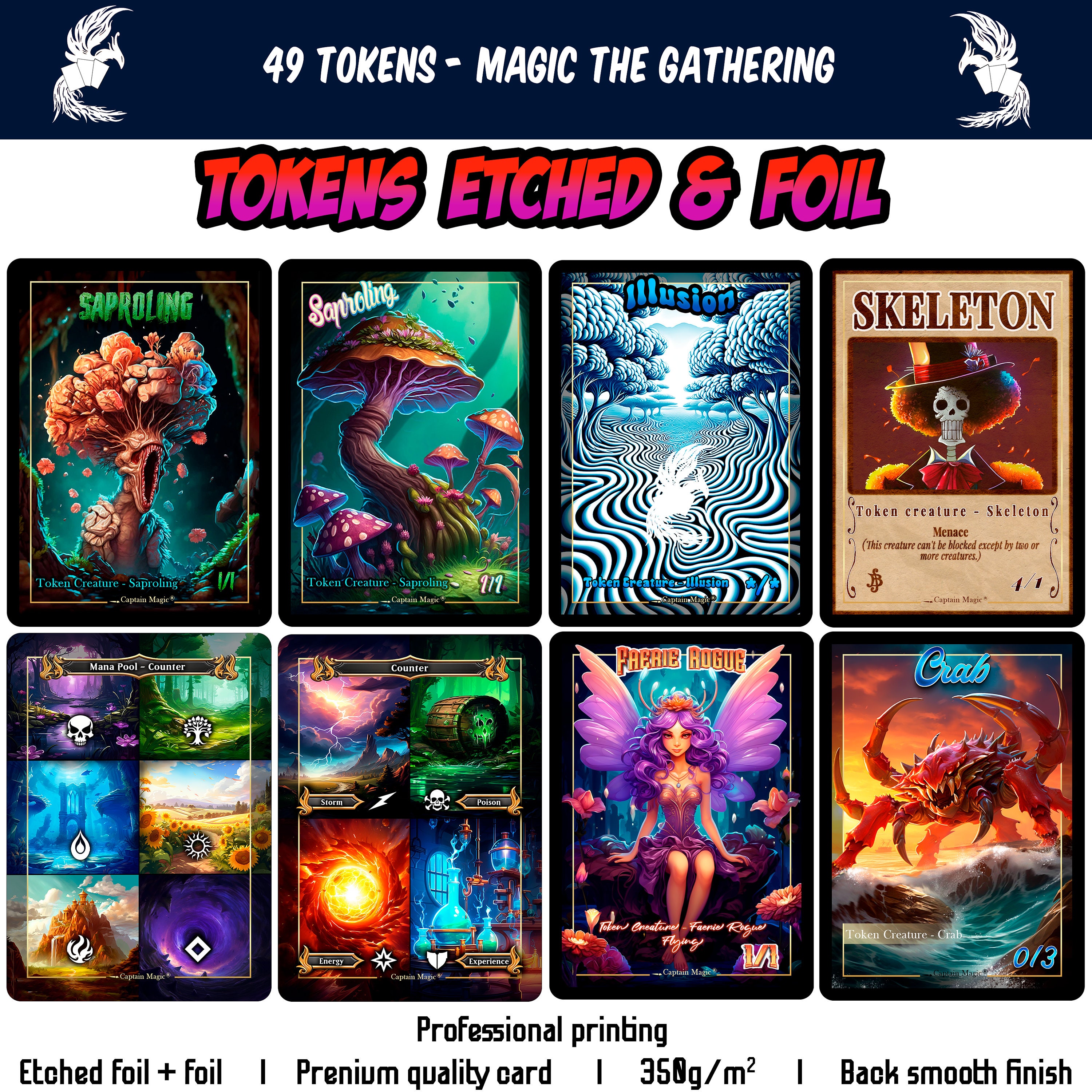 Pick 11 Tokens of Your Choice Lot De 11 Tokens MTG Magic the Gathering ...