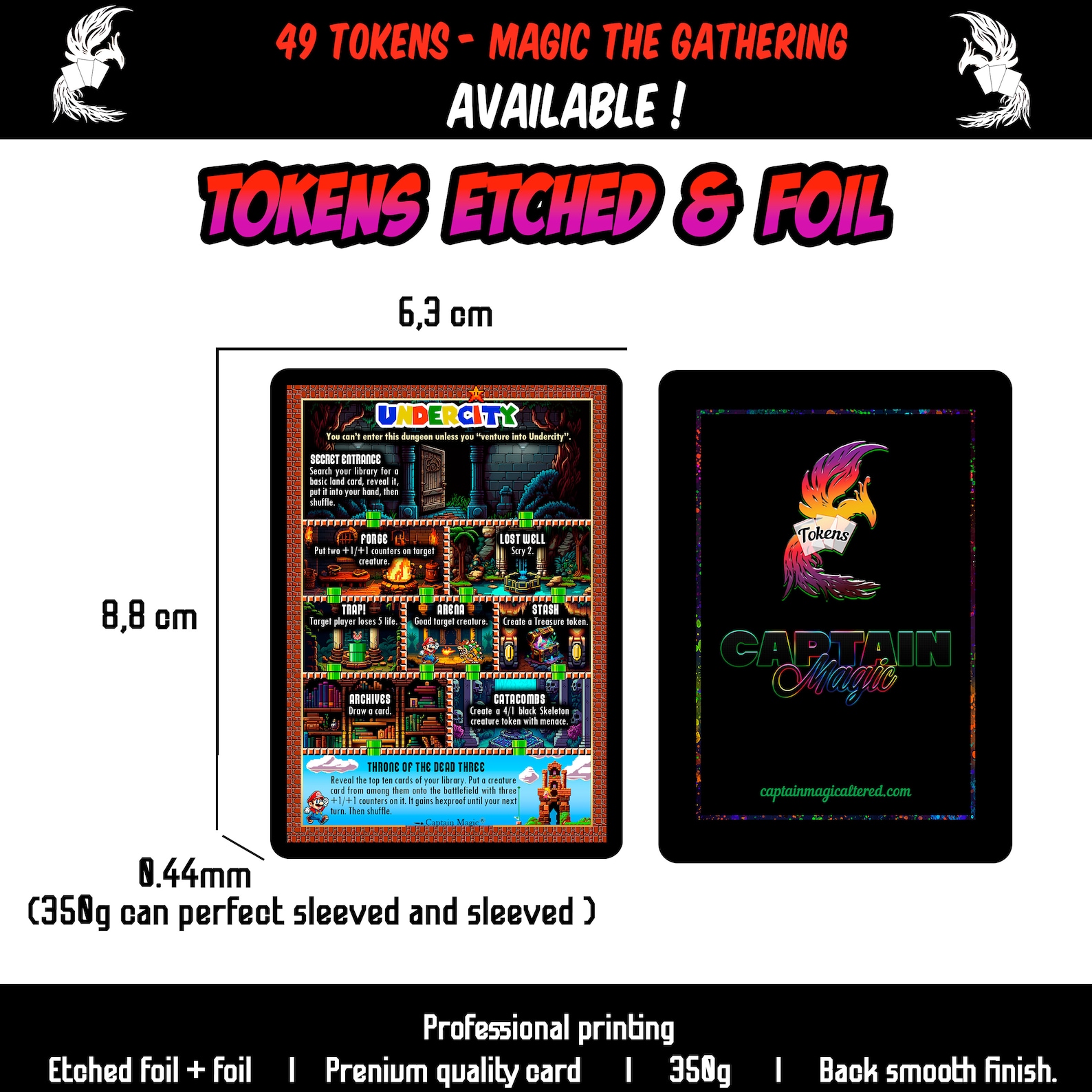 Undercity Token - Les Souterrains Jeton - MTG - Magic the Gathering ...