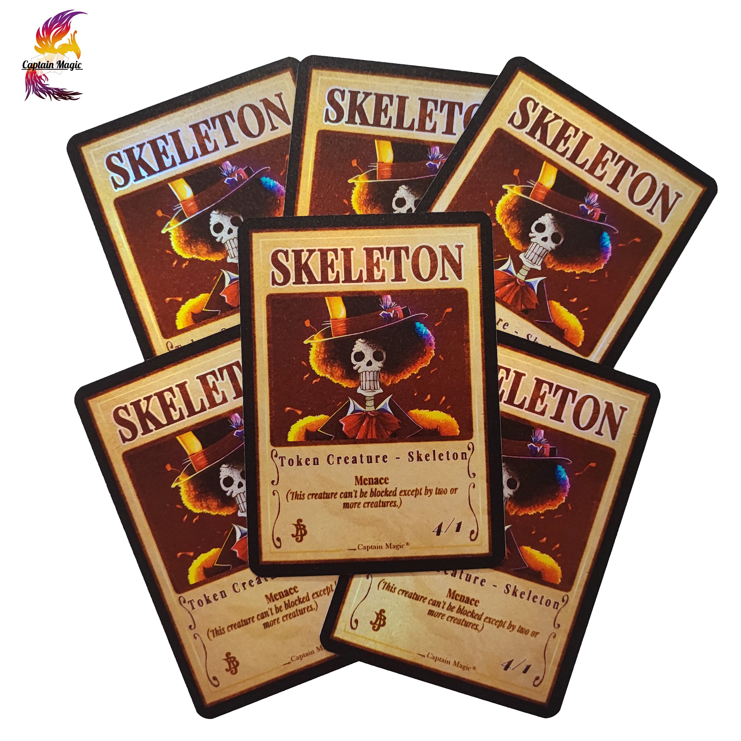 Skeleton Token 4/1 Menace Squelette Jeton MTG Magic - Etsy