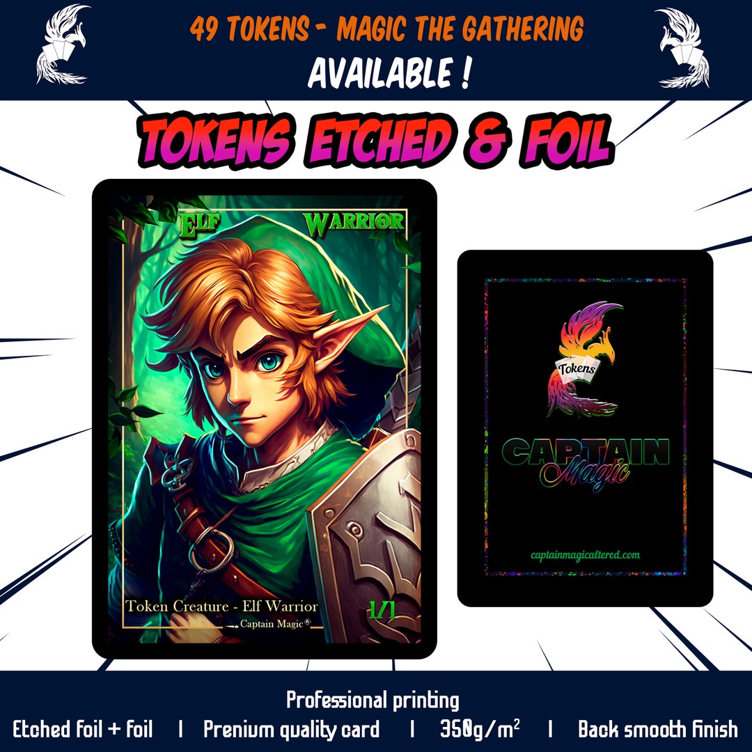 Elf Warrior Token (1/1) - Elfe Guerrier Jeton - MTG - Magic the ...