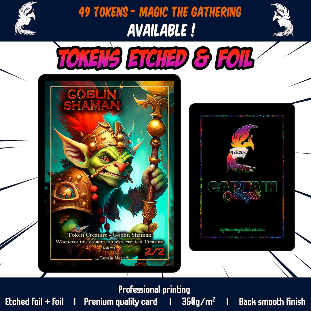 Goblin Shaman Token (red 2/2) Token - MTG - Magic the Gathering ...