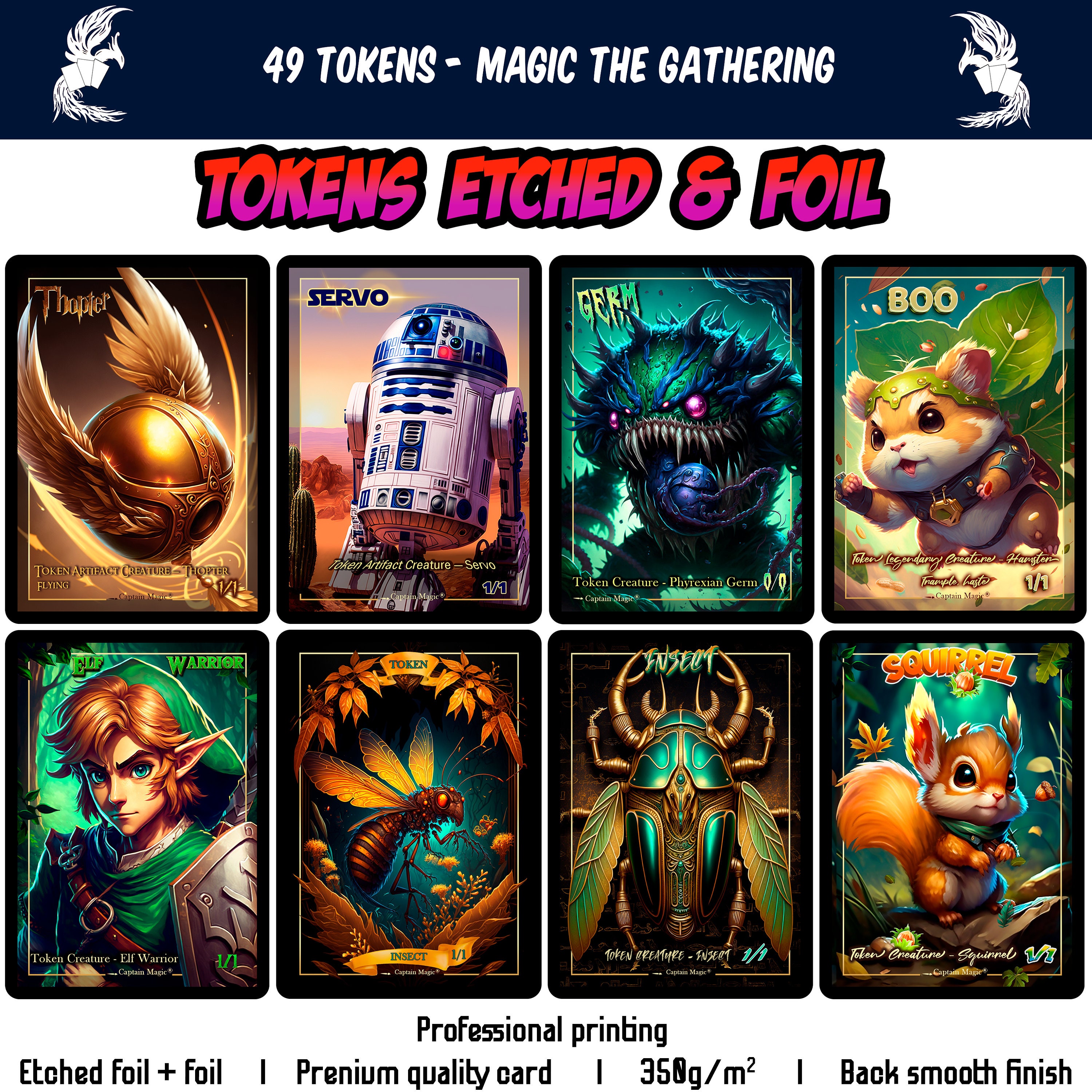 Pick 11 Tokens of Your Choice Lot De 11 Tokens MTG Magic the Gathering ...