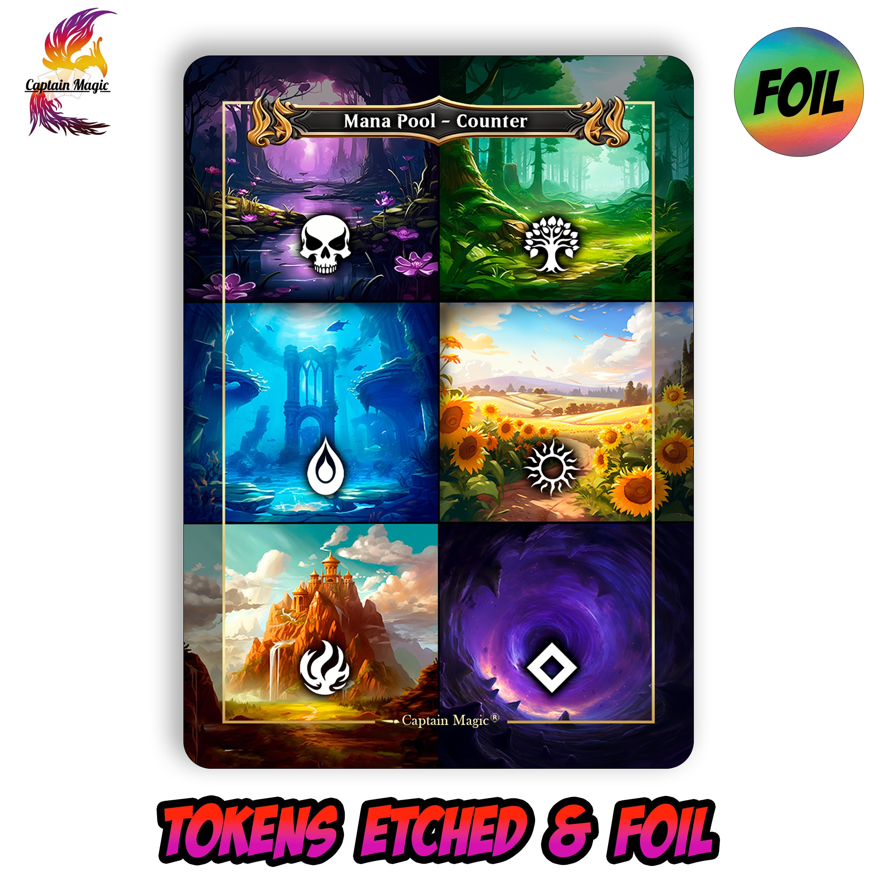 Mana Pool Counter Token - Mana Compteur Jeton - MTG - Magic the ...