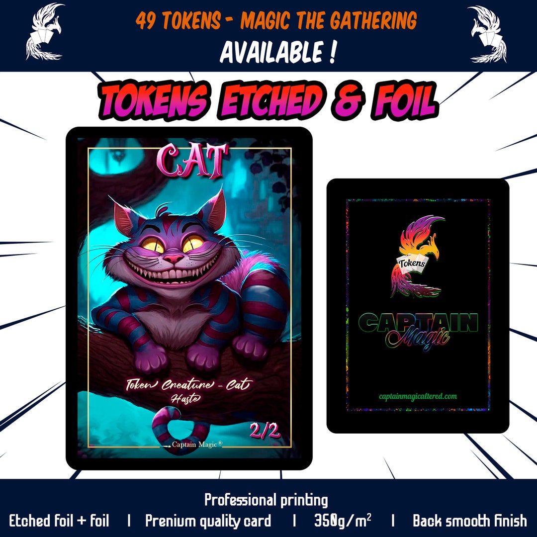 Cat Token (2/2) Haste - Chat Jeton - MTG - Magic the Gathering - Custom ...