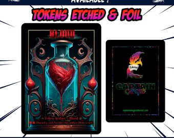 MTG Bestiary: Blood Token - Etsy