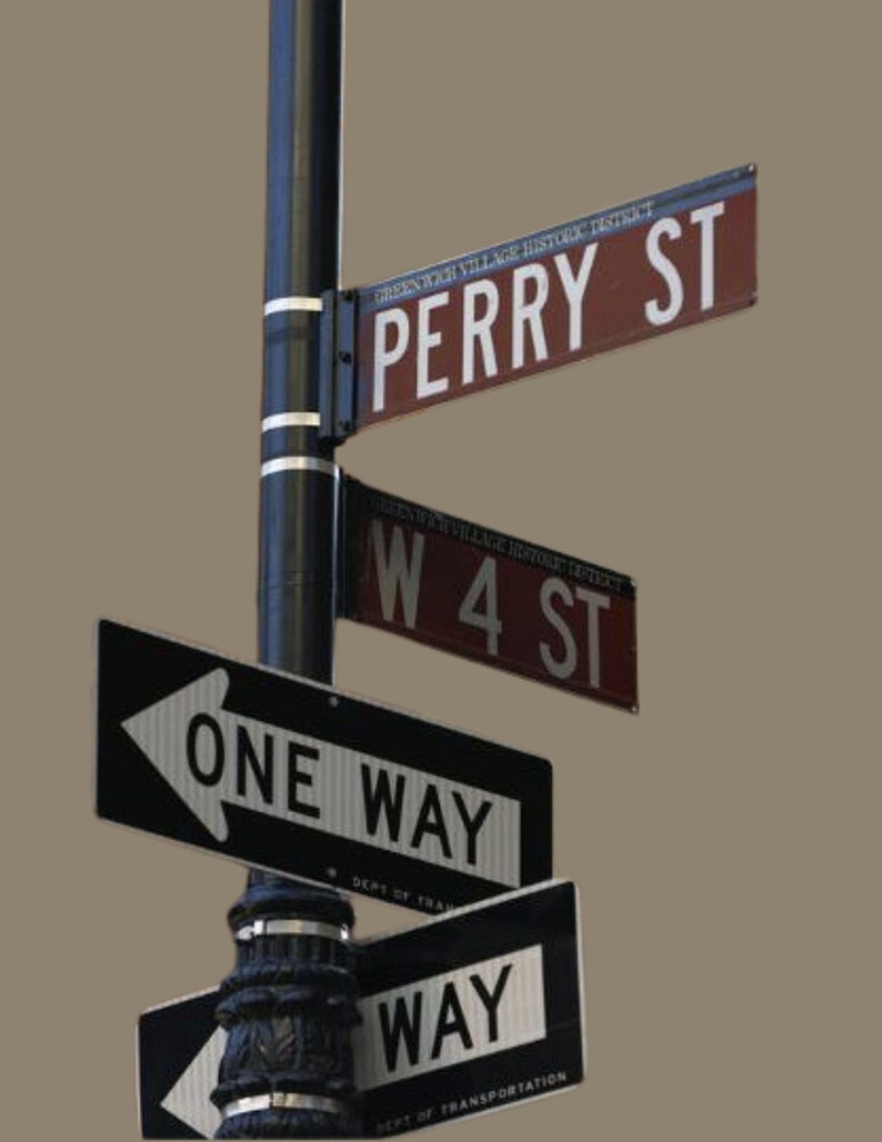 Corner of Perry and West 4th Street, NYC Print - Etsy