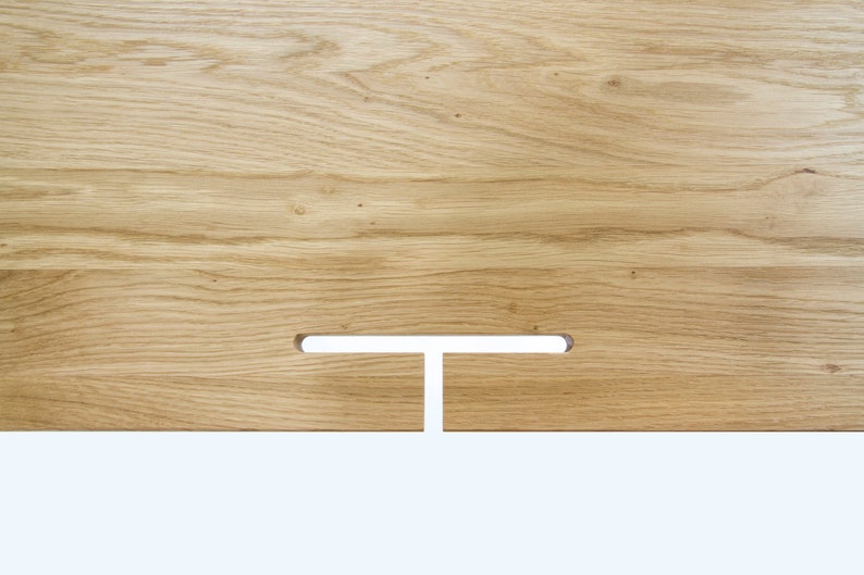 Wooden Desk T Slot Desktop 100x50 Cm or 120x60cm Solid Oak - Etsy