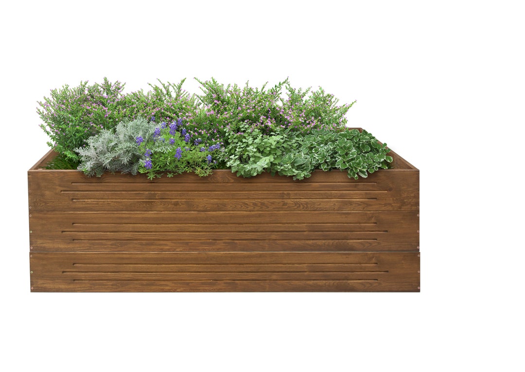 Raised Bed Garden, Wooden Vegetable Box, 180x80x60, Jardin Surélevé ...