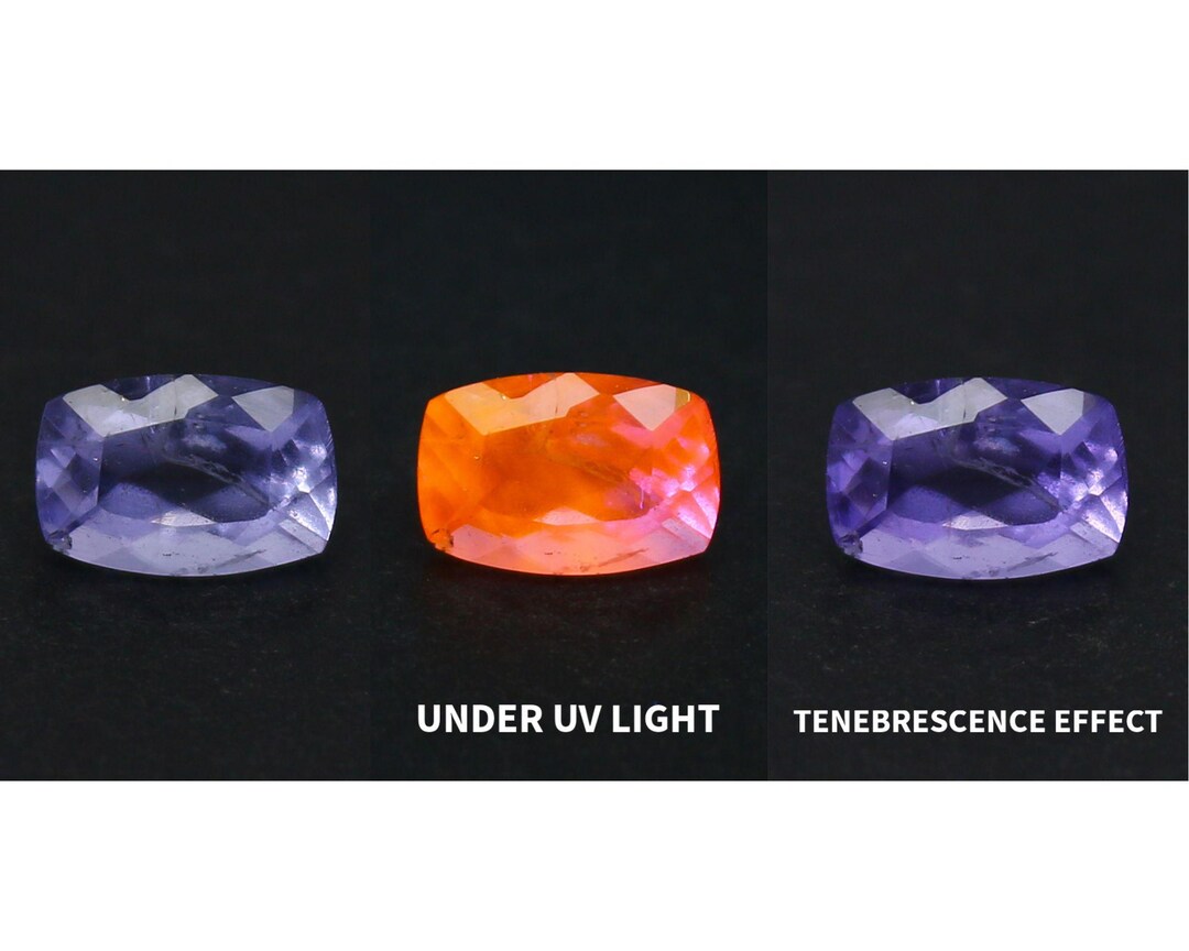 Natural Rare Color Change Hackmanite 0.31 Carat 5.5x3.7 MM Cushion ...