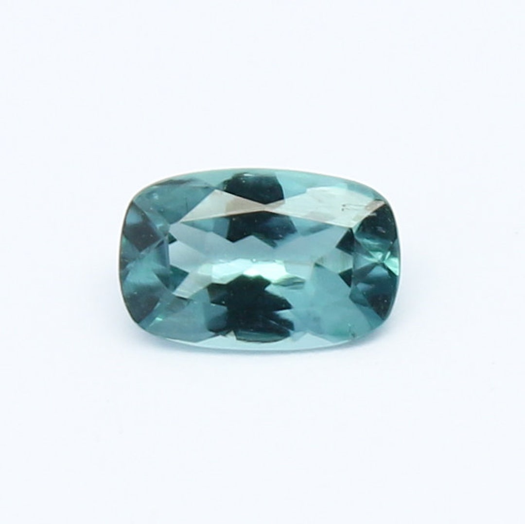 Natural Indicolite Tourmaline 0.36 Carat 5.9x3.8 MM Cushion Shape ...