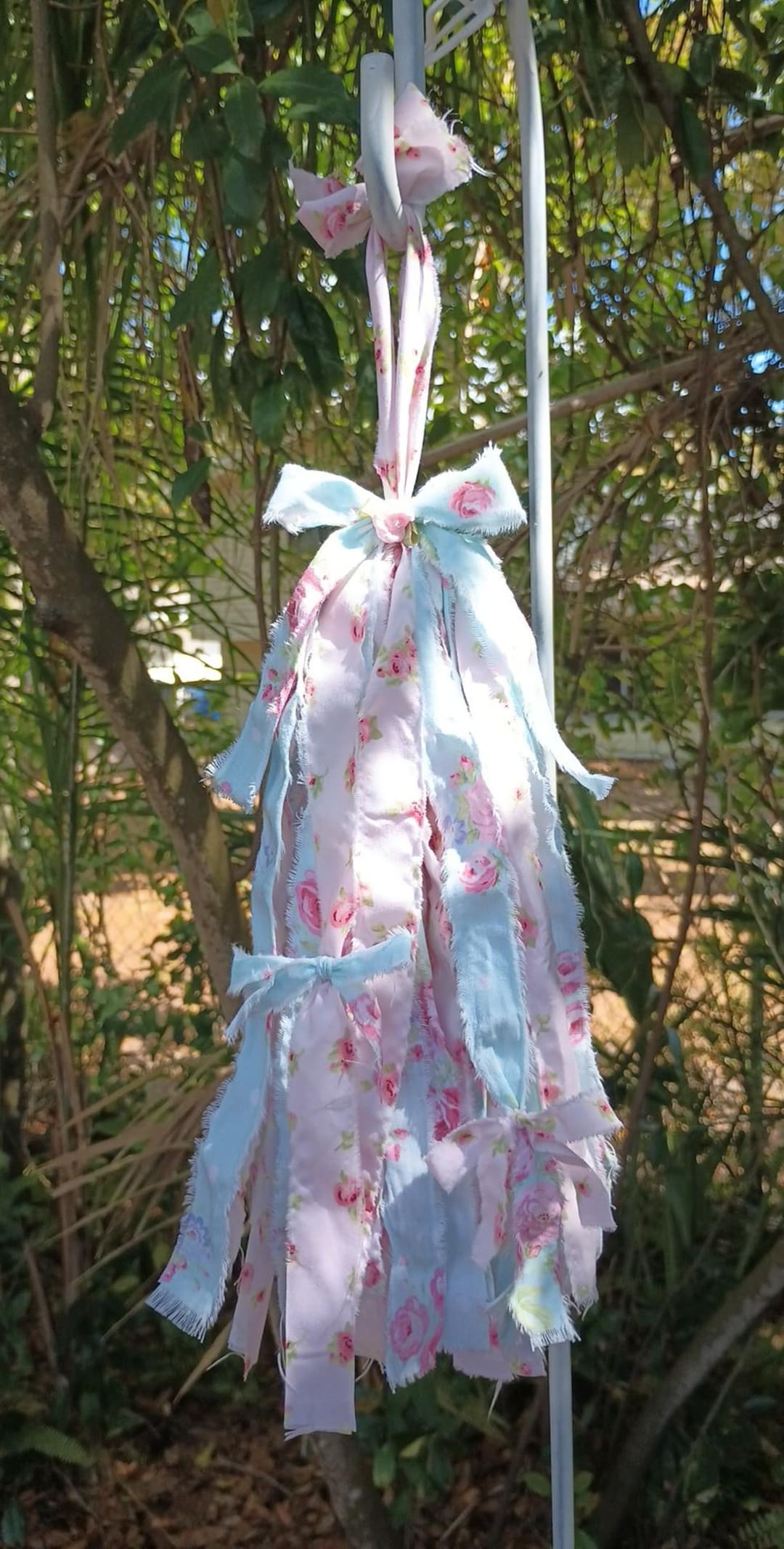 Tassel - Blooming Bows and Roses Tassel, Shabby Chic Tassel, Prairie ...