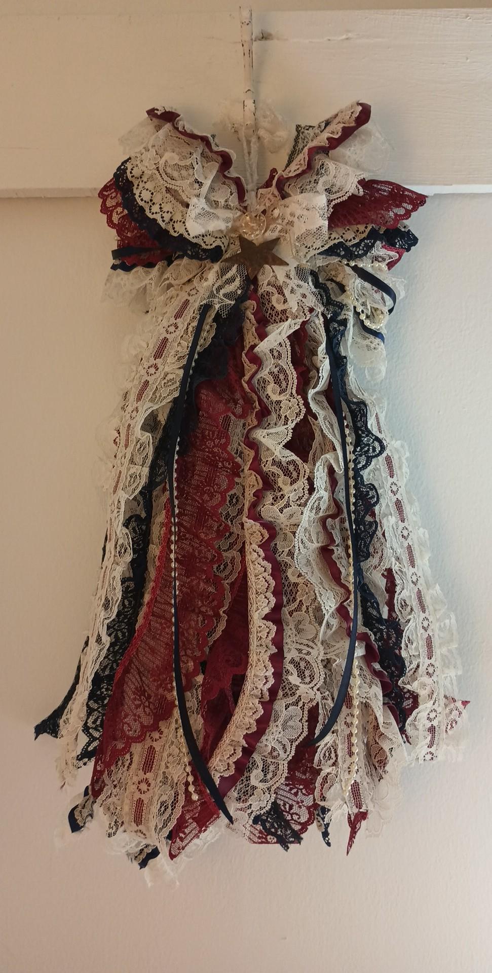 Luxury Edition Primitive Lace Bows,rustic Bow,shabby Chic, Americana ...