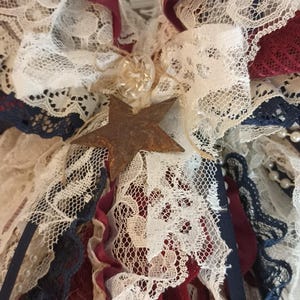 Luxury Edition Primitive Lace Bows,rustic Bow,shabby Chic, Americana ...