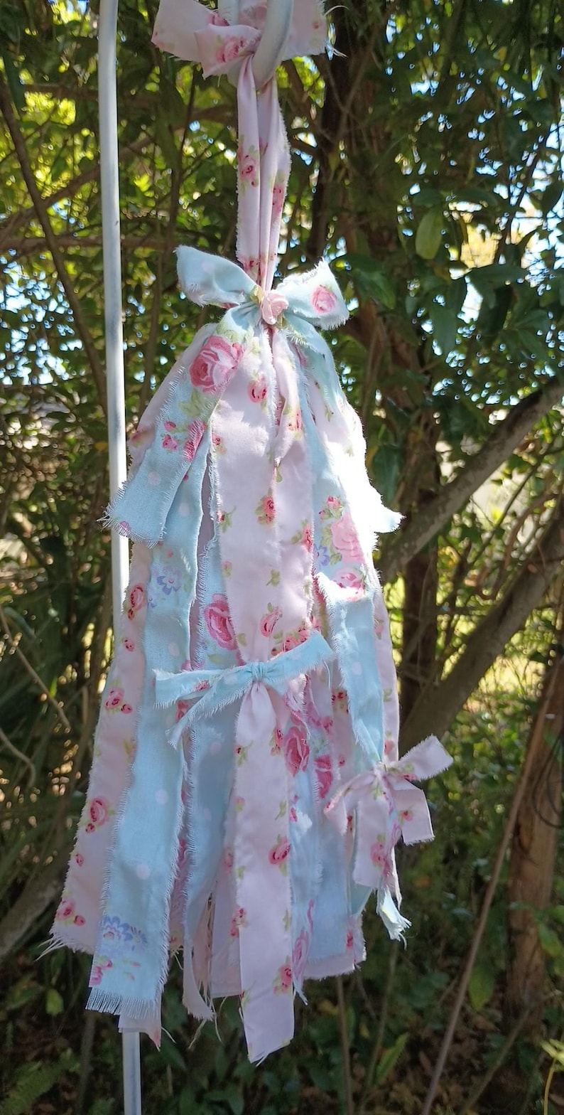 Tassel - Blooming Bows and Roses Tassel, Shabby Chic Tassel, Prairie ...