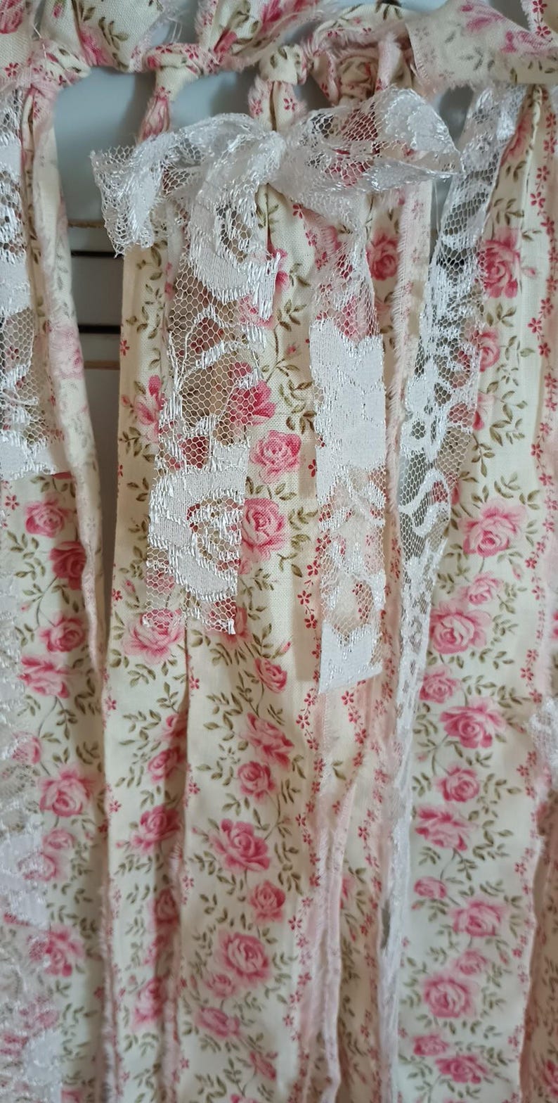 Garland- "prairie Rose" Drop Rag Garland, French Country, Cottage ...