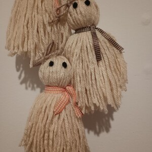 Halloween Farmhouse Ghost Bow, Rustic Bow, Farmhouse Bow, Decor Wreath ...