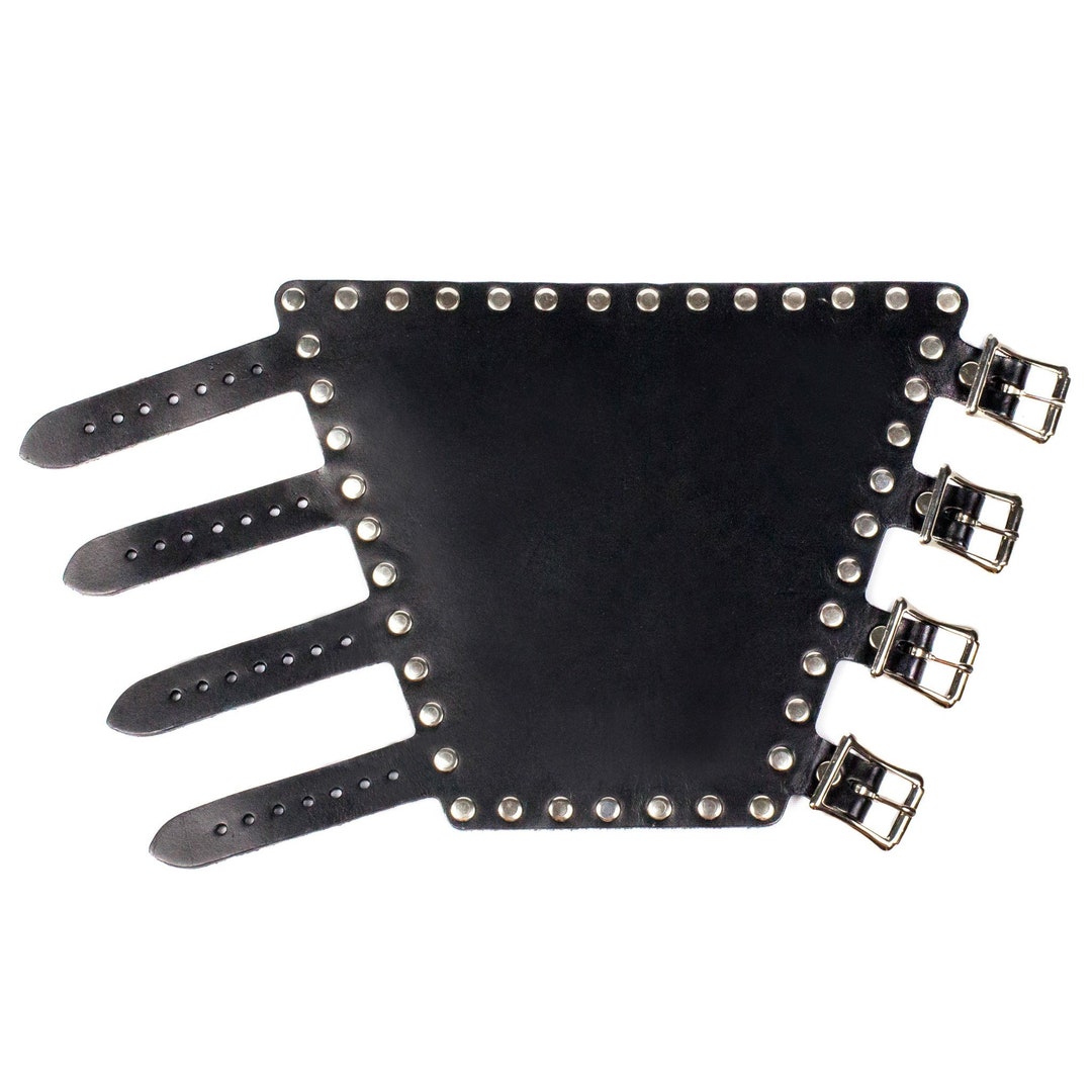 Leather Studded Gauntlet - Etsy