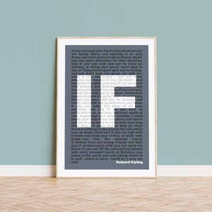 IF Poem by Rudyard Kipling. Poster | Wall Art | Print - Etsy