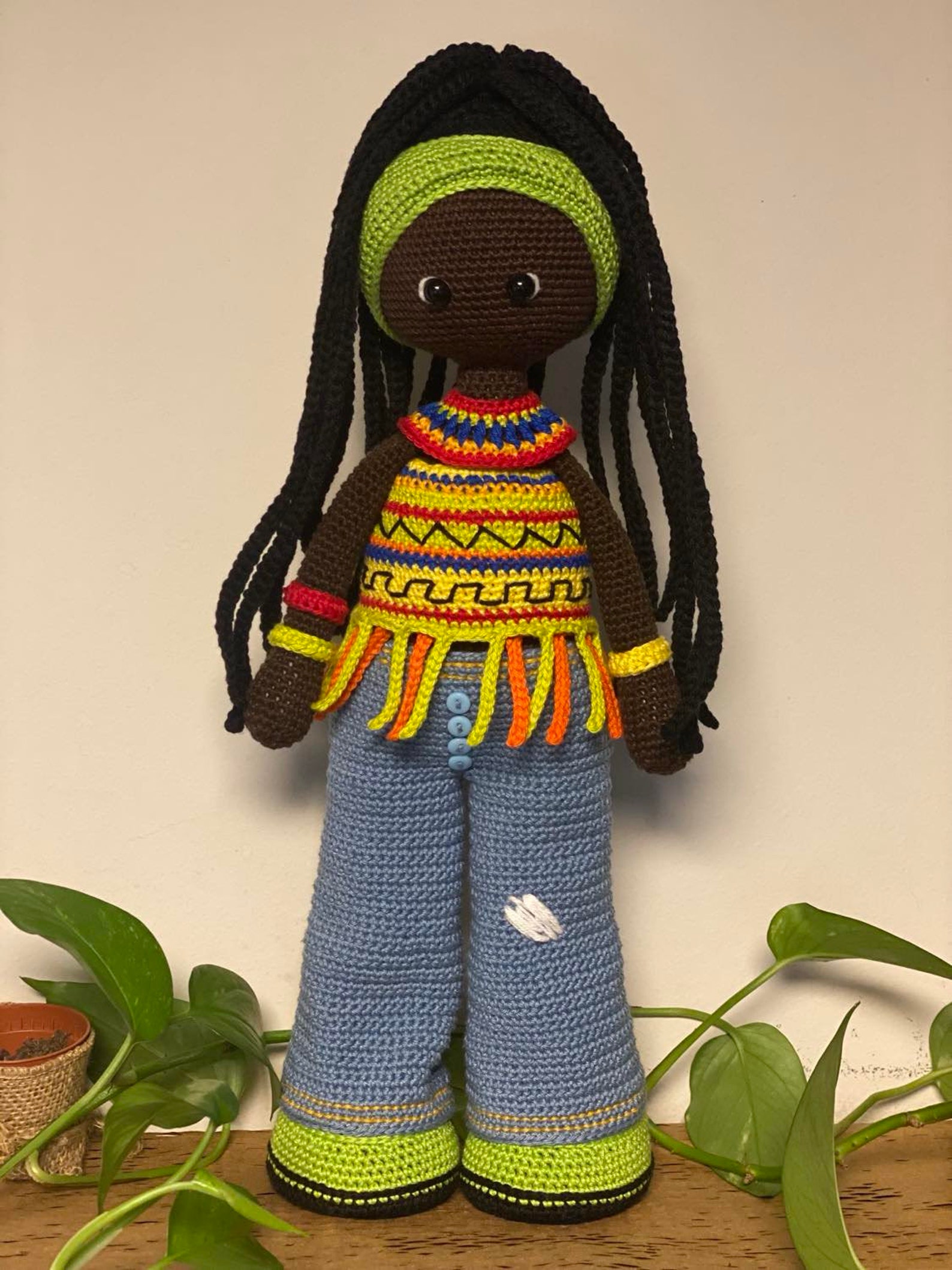 Crochet Pattern Doll Zahra - Amigurumi - African American Girl - Black ...